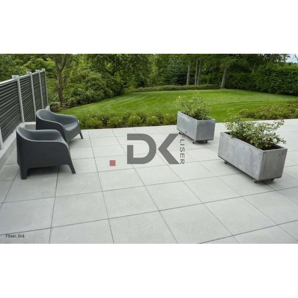 Betonfliser/Havefliser 40x40 cm Grå IBF - Betonfliser / Havefliser ...